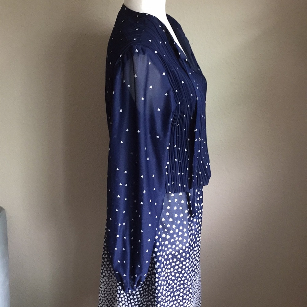 1970’s Sheer Navy Blue Dress - Gem